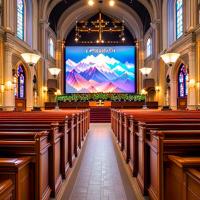 China 2mm Pixel Pitch Rental LED Screen 4500-6500nit Brightness 100000 Hours Lifespan for Church and Indoor Applications for sale