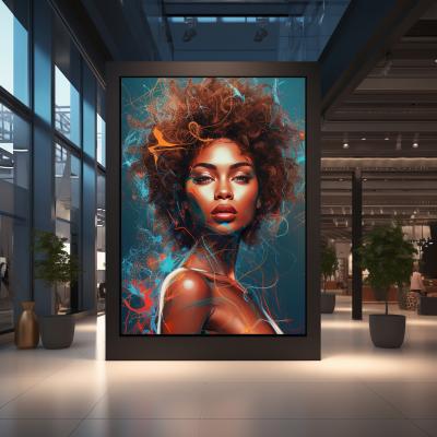 China Digital P4 Indoor LED Display Screen with 4mm Pixel Pitch, 500cd/㎡ Brightness and 100,000 Hour Lifespan for sale