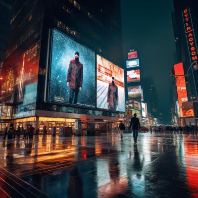 China Fixed Full Color Outdoor LED Advertising Display 4mm Pixel Pitch with 100000 Hour Lifespan and -20°C to +80°C Operating Range for sale