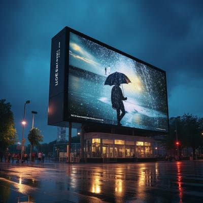 China P3 Outdoor Digital Advertising LED Display 5500-8500nit Brightness Waterproof Custom Size for sale