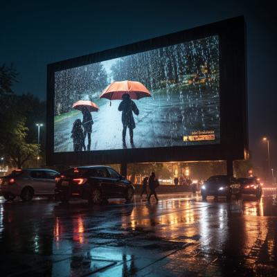 China Sealed P5 Outdoor Waterproof LED Display 5500-8500nit Brightness 5mm Pixel Pitch Custom Sizes for sale