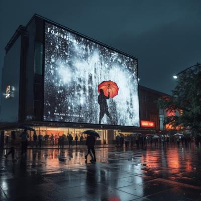 China P4 Outdoor Waterproof LED Display - 4mm Pixel Pitch, 5500-8500nit Brightness, IP65 Rated for Traffic Signs for sale