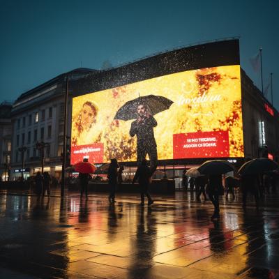 China P3 Waterproof LED Display 5500-8500nit Brightness 3mm Pixel Pitch Outdoor Advertising Screen for sale