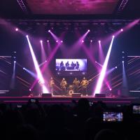 China Curved LED Backdrop Screen Rental 3840×2160 Resolution 5500-8500nit Brightness Large Format Stage Display for sale