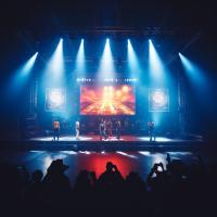 China P3 - P6 Stage Background LED Display Big Screen 3840 Refresh Rate for sale