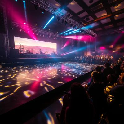 China P3-P6 Outdoor LED Stage Screen Rental 3840x2160 Resolution 5500-8500 Nits Brightness for sale