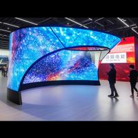 China Indoor Flexible LED Curtain Screen P3.91 P4 P4.81 with 5500-8500nit Brightness and Wide Viewing Angle for sale