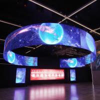 China Seamless Indoor Outdoor Flexible LED Display Screen 5500-8500nit Brightness with Low Power Consumption for sale