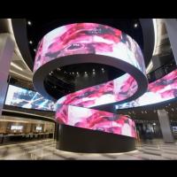 China Curved Flexible LED Video Wall Panel Screen - Adjustable Indoor Display with Wide Viewing Angle and High Contrast for sale