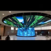 China Indoor Transparent Flexible LED Screen Display 5500-8500nit Brightness with Wide Viewing Angle and Low Power Consumption for sale