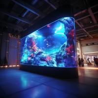 China P3.91 P4 P5 Curved LED Screen 1500-5000cd/m2 Brightness IP65 Rated Custom Sizes for sale