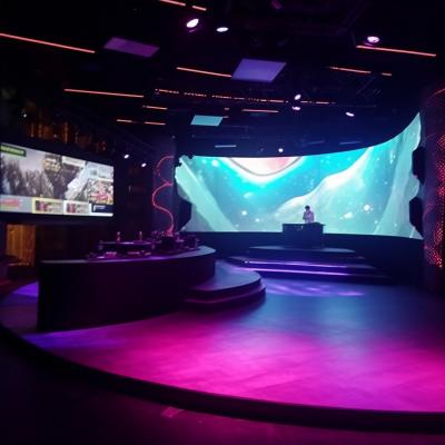 China P6 Curved LED Screen Module with 1.53-4mm Pixel Pitch and 1500-5000cd/m² Brightness for Custom Display Walls for sale