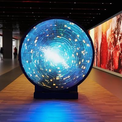 China IP65 Curved LED Display with 3840Hz Refresh Rate and 100,000 Hour Lifespan for Indoor Digital Signage for sale