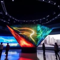 China P4 Curved LED Screen with 4mm Pixel Pitch and 1500-5000cd/m² High Brightness for Indoor/Outdoor Display for sale