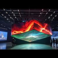 China Modular Curved LED Panel P5 Screen with 3840Hz Refresh Rate and IP65 Rating for Indoor Exhibition Display for sale