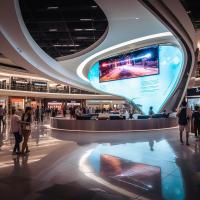 China Outdoor Curved LED Screen with 1500-5000cd/m² Brightness, IP65 Rating and 100,000 Hour Lifespan for sale