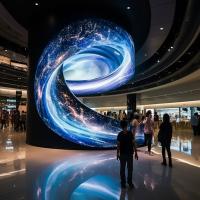 China Curved LED Video Wall Display 3840Hz Refresh Rate IP65 Rated -20°C to +80°C Temperature Range for sale