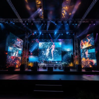 China Indoor P4 P5 P6 LED Video Wall Rental - 3840x2160 Resolution 100000 Hours Service Life for sale