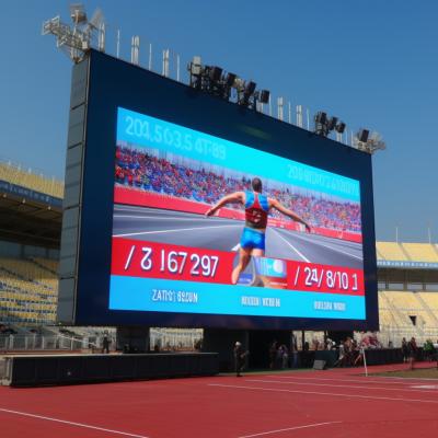 China IP65 Outdoor Stadium LED Display P6 P5 Panel with 6500 Nits Brightness and 100,000 Hour Lifespan for sale
