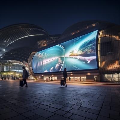 China Custom Large LED Advertising Billboard 2.5-10mm Pixel Pitch 7000cd/m² Brightness IP65 Outdoor Display for sale