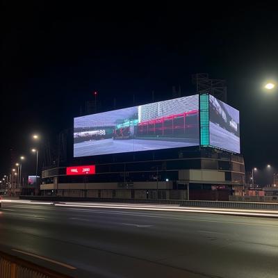 China IP65 Outdoor LED Advertising Billboard P4.81/P5 Display with 7000cd/㎡ Brightness and 100,000 Hour Lifespan for sale