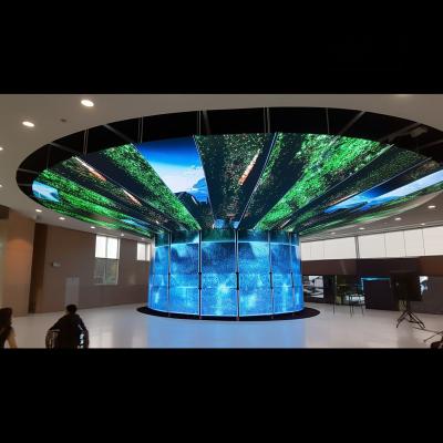 China P3/P4/P5/P6 Indoor Flexible LED Screen Display 5500-8500nit High Brightness Transparent Panel for sale