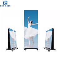 China Foldable Indoor P2.5 LED Poster Display 640x1920mm Indoor Full Color Poster Display Portable Led Poster Screen for Shopping Mall for sale