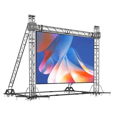 China Outdoor LED Video Wall P4.81mm Pixel Pitch IP65 Waterproof with 3840-7680Hz Refresh Rate for Stage Events and Advertising for sale