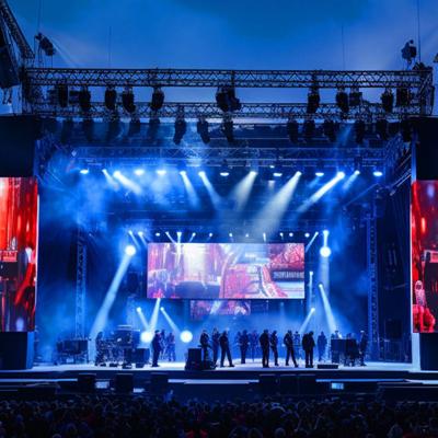 China Outdoor P3.076MM LED Video Wall with IP65 Waterproof and 3840-7680HZ Refresh Rate for Digital Billboard for sale