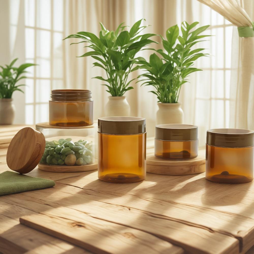 PET Plastic jar PET jar packaging recyclable plastic jars transparent PET jars PET plastic jar