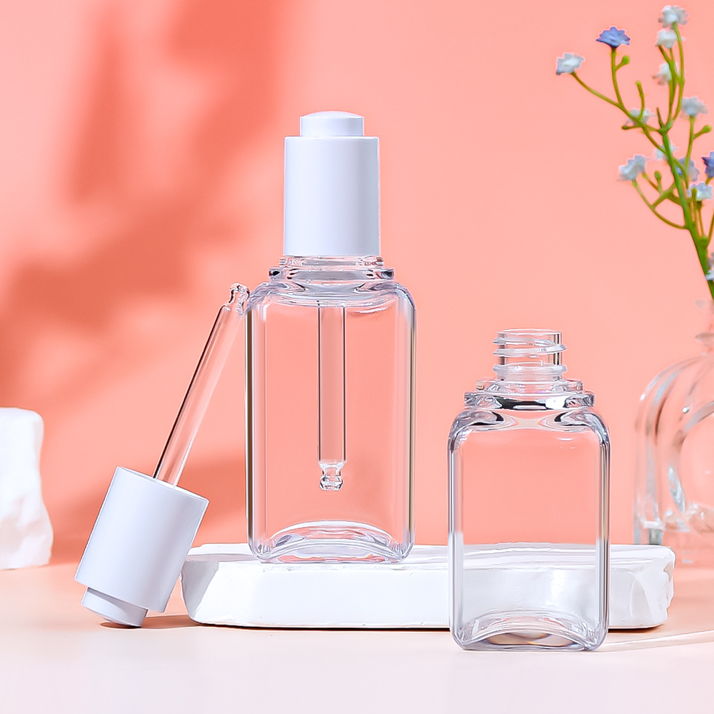 PETG thick-walled pressed transparent dropper bottle