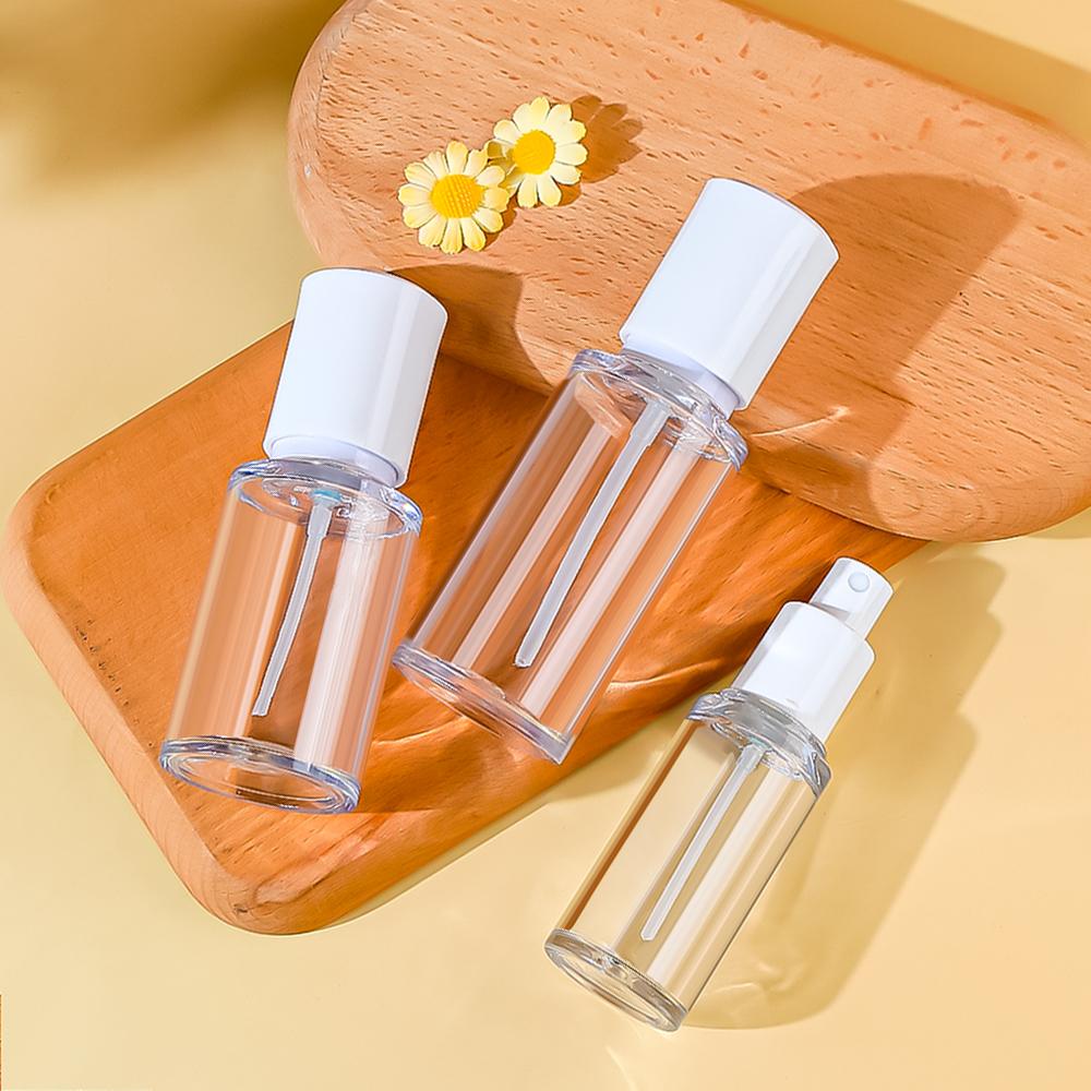 Wholesale double-layered transparent flat-shoulder spray bottles for lotion