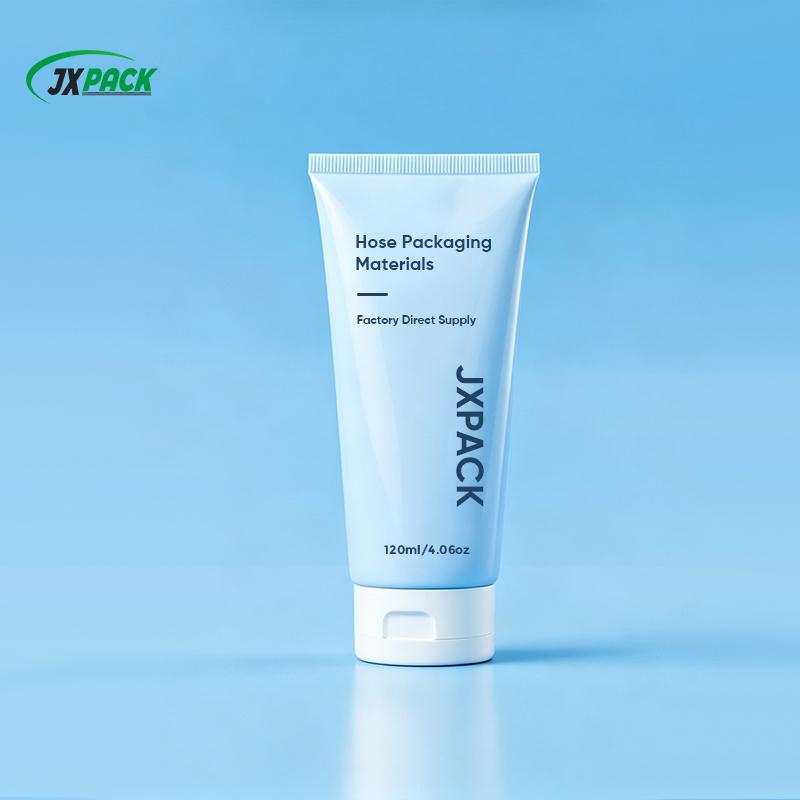 PE blue cosmetic tubes