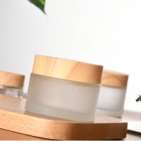 China Skincare Packaging Cream Packaging Jar 30g 50g 100g Luxury Glass Cosmetic Jars for sale