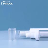 China Luxury Frosted Cosmetic Bottles 50ml Clear White Plastic Spray Bottle For Hair Care for sale