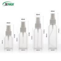 China 60ml 80ml 100ml White Clear Plastic Spray Bottle For Cosmetic Packaging Pet Fine Mist for sale