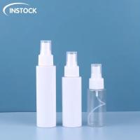 China Cosmetic packaging Plastic Spray Bottles 60ml 80ml 100ml Flat Shoulder Empty Spray Bottle for sale