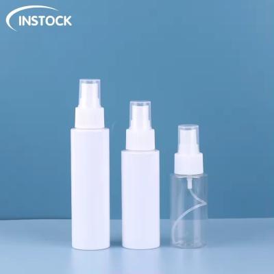 China Cosmetic packaging Plastic Spray Bottles 60ml 80ml 100ml Flat Shoulder Empty Spray Bottle for sale