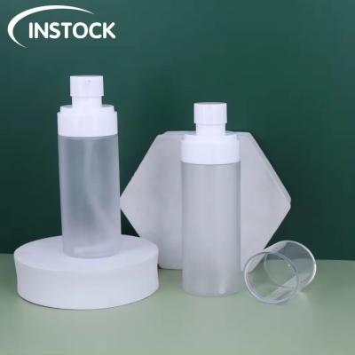 China Screen Printing Cosmetic Bottles 150ml Frosted Plastic Bottles With Pump for sale