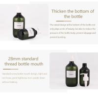 China Clear Plastic Shampoo Bottles 300ml 500ml Empty Shower Gel Bottles for sale