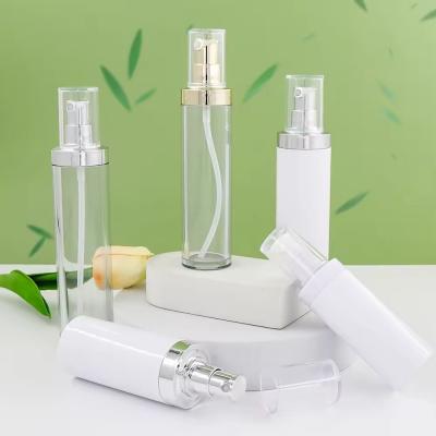 China Skin Care Plastic Spray Bottles Cosmetic Container Jar 100ml 120ml 150ml Cap Sprayer for sale