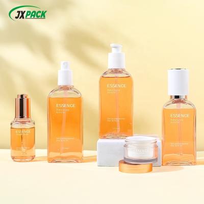 China Orange Pink Empty Mist Spray Bottles 100ml 150ml Screen Printing For Facial Care for sale