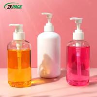 China PET Plastic Shampoo Bottles 250ml 300ml 500Ml White Pressure Pump Shampoo Bottle for sale
