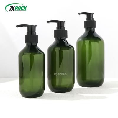China Eco-friendly Recyclable 250ml Transparent PET Plastic Shampoo Bottle with Pump Sprayer for Shower Gel for sale
