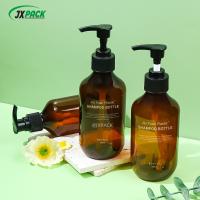 China Eco-friendly Recyclable 250ml Transparent PET Plastic Shampoo Bottle with Pump Sprayer for Shower Gel for sale