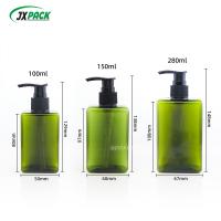 China 100ml 150ml 280ml Square Shampoo Packaging Bottles For Hand Sanitizer Travel Bottle for sale
