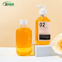 China White Brown Plastic Shampoo Bottles 500ml For Hair Conditioner And Body Wash Packaging for sale