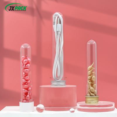 China 50ml Transparent Eco-friendly Recyclable PET Preform Cosmetic Packaging Tube for Mask Powder for sale
