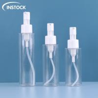 China 100ml 120ml 150ml White Transparent PET Toner Bottle with Pump Sprayer and Customized Printing for Cosmetics for sale