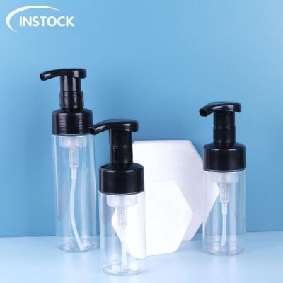 China 150ML PET Collar Press Cap Foam Pump Bottle with Anti-Leakage Design and Customizable Logo for Cosmetic Cream Packaging for sale